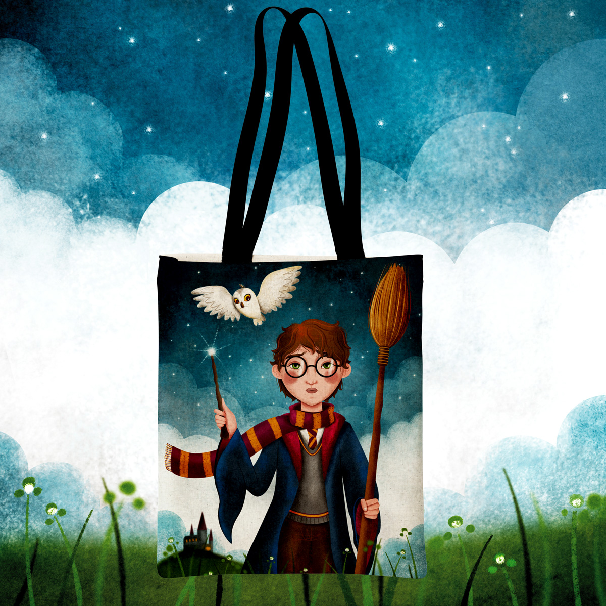 Totebag Harry Potter - Iván Alfaro · ilustrador